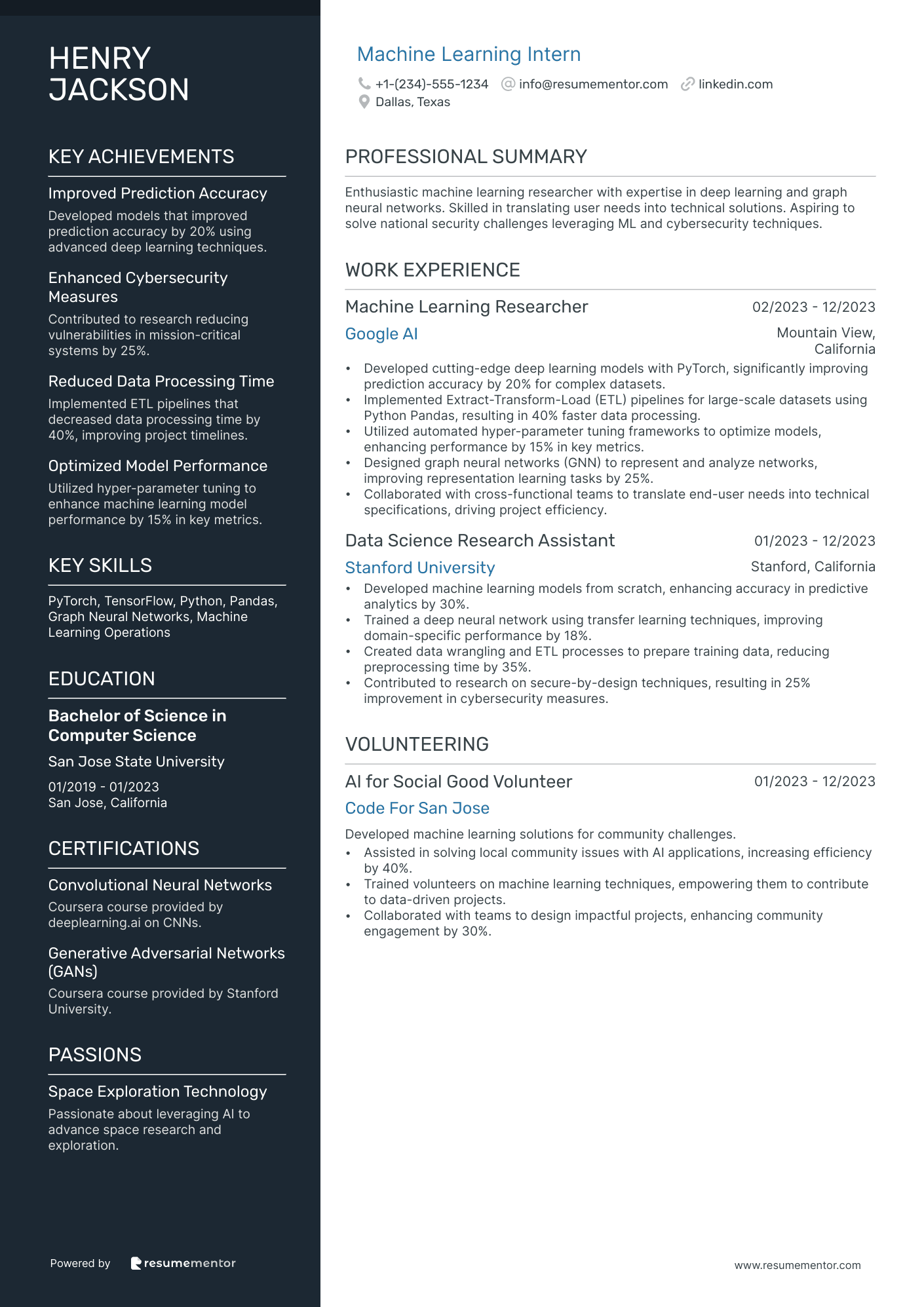 9 9+ Machine Learning Resume Examples - Free to Edit ATS-Friendly PDF ...