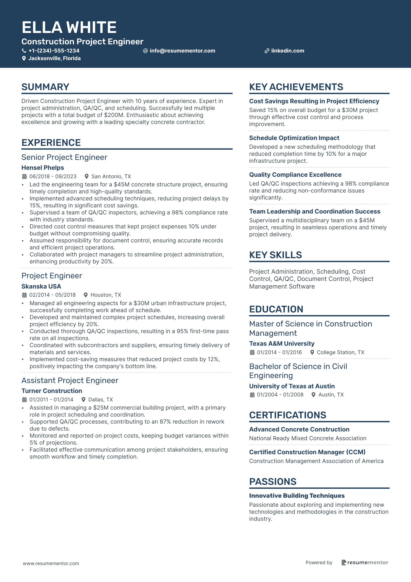 47 Engineering Resume Examples To Get You Hired in 2025