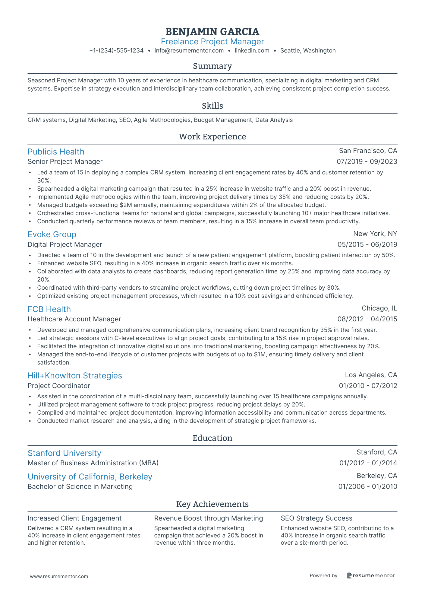 22 Project Management Resume Examples To Get You Hired in 2025