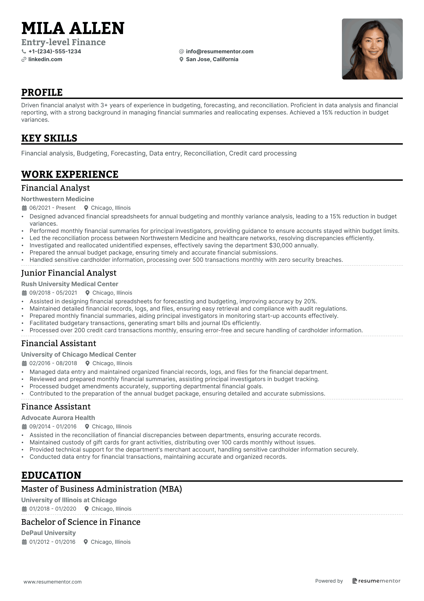 42 Finance Resume Examples To Get You Hired in 2024