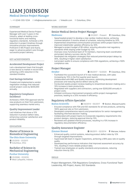 Pharmaceutical Project Manager Resume Examples To Get You Hired in 2025