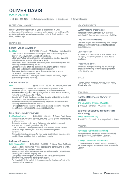 39 Developer Resume Examples To Get You Hired in 2025