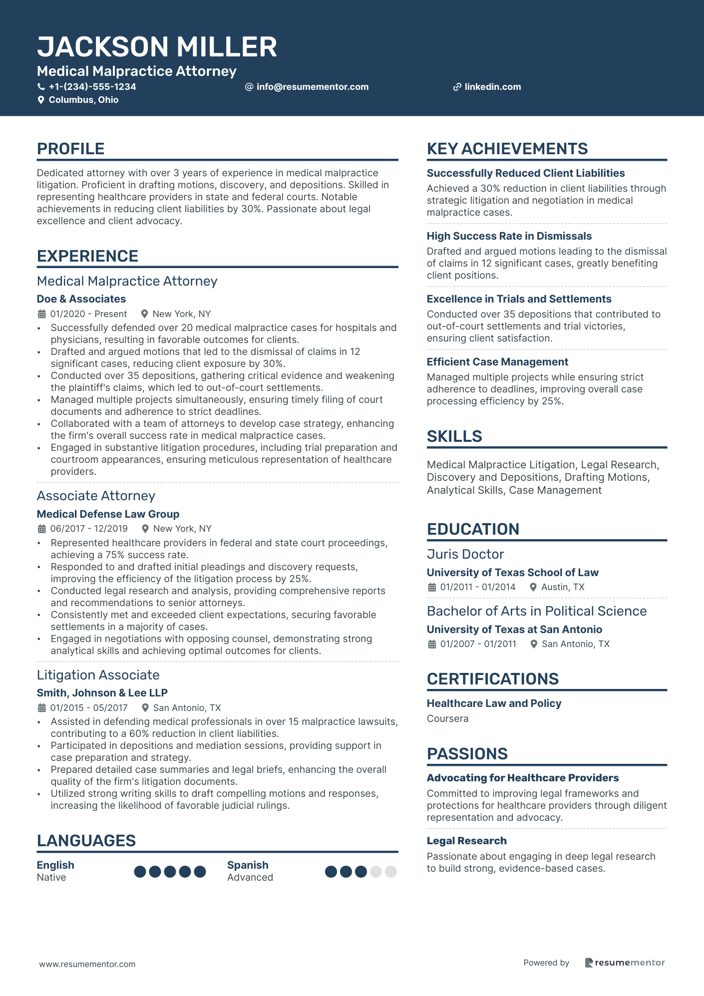 39 Attorney Resume Examples To Get You Hired in 2025