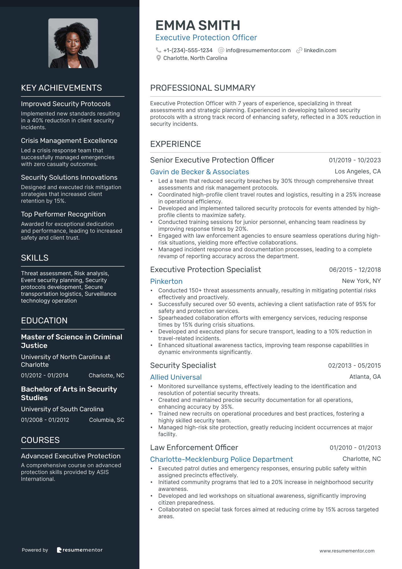 Security Officer Resume Examples - Free to Edit ATS-Friendly PDF - 2025