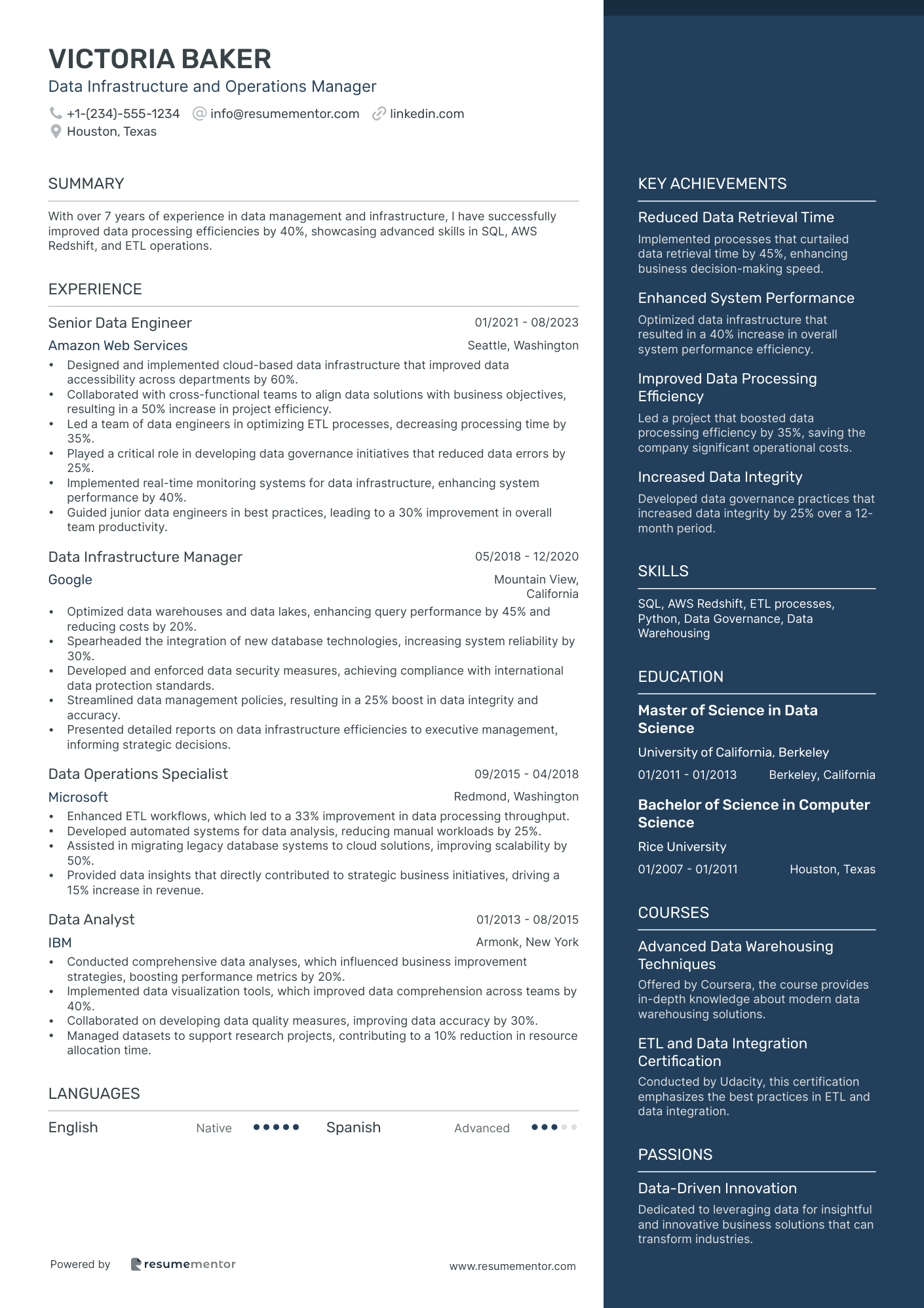 Data Science Manager Resume Example - Free to Edit ATS-Friendly PDF - 2025