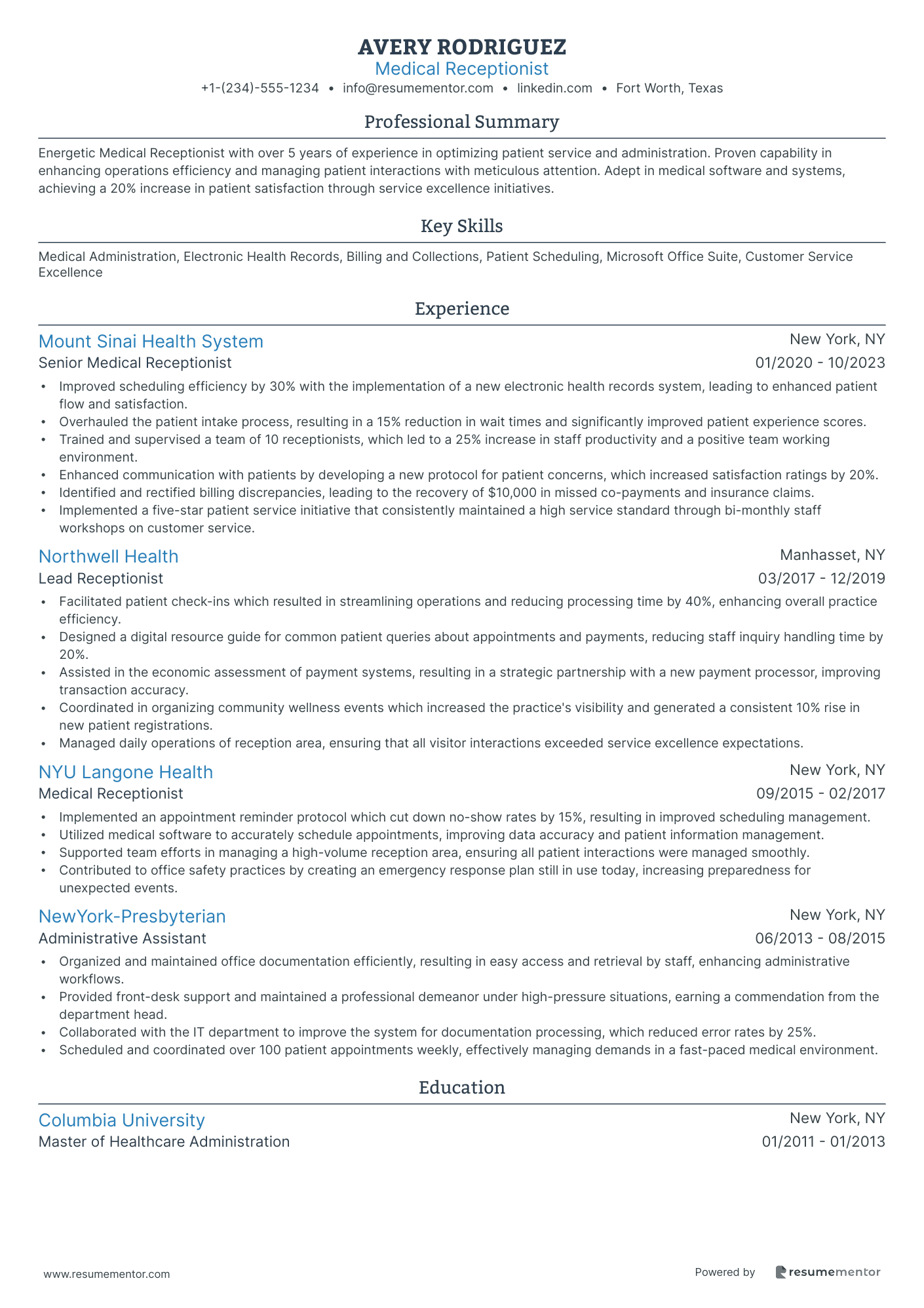 30 Healthcare Resume Examples - Free to Edit ATS-Friendly PDF - 2025