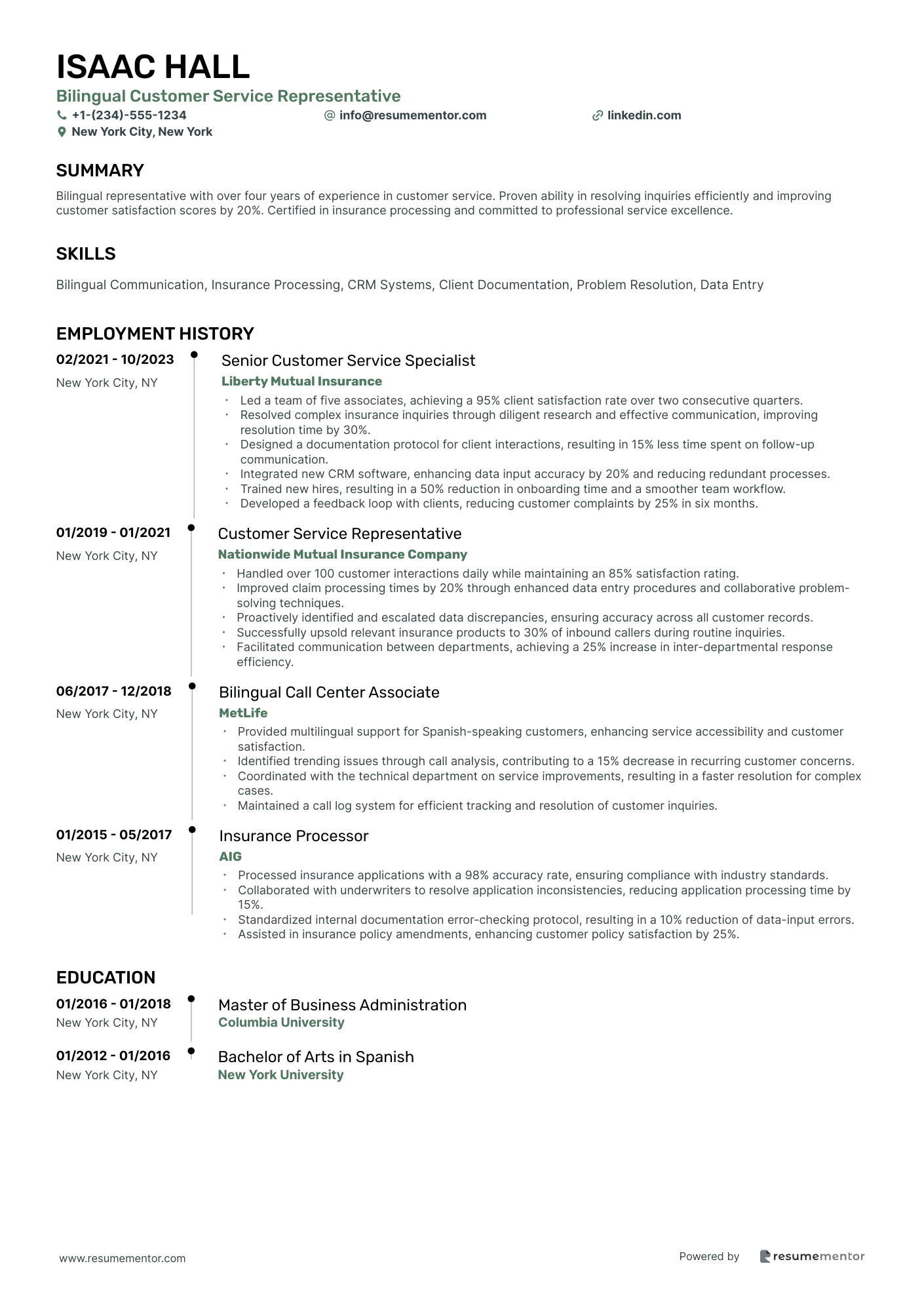 31 Customer Service Resume Examples - Free to Edit ATS-Friendly PDF - 2025
