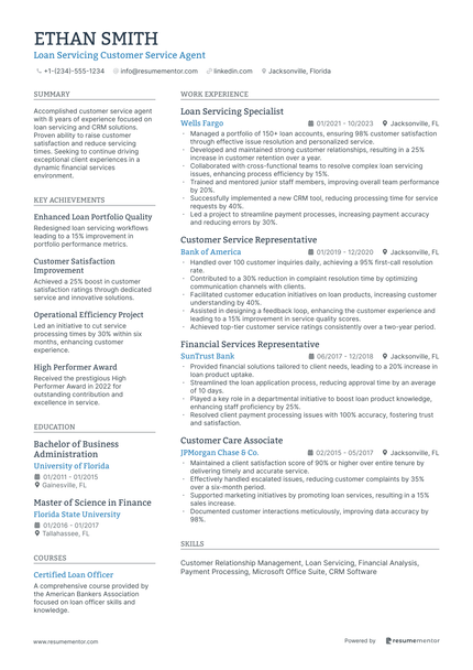 Banking Customer Service Resume Example - Free to Edit ATS-Friendly PDF ...