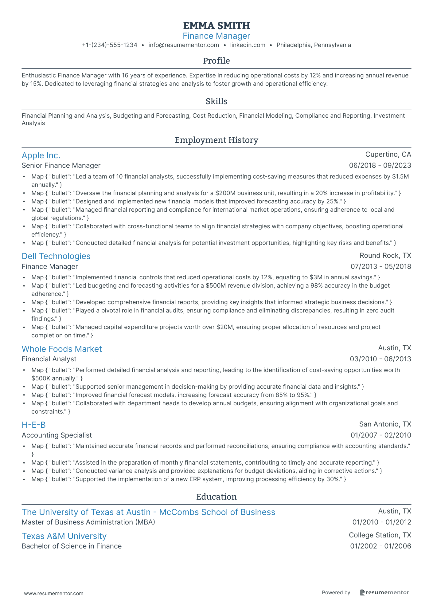 42 Finance Resume Examples To Get You Hired in 2024