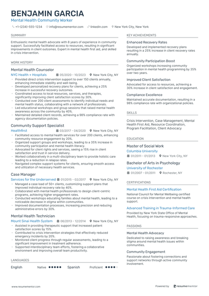 Community Service Worker Resume Examples - Free to Edit ATS-Friendly ...