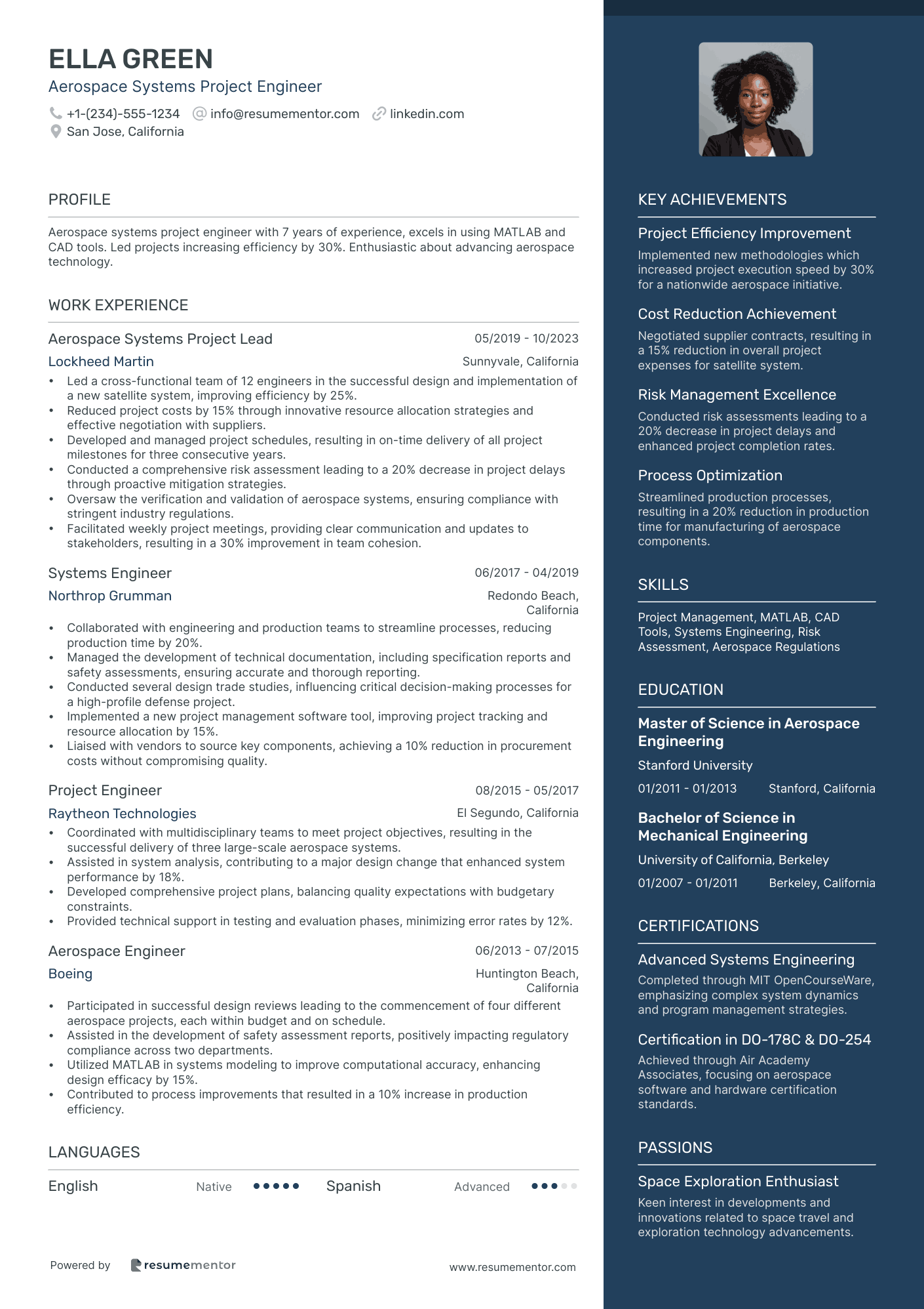 Project Engineer Resume Example - Free to Edit ATS-Friendly PDF - 2025