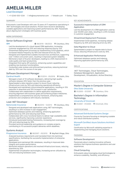 39 Developer Resume Examples To Get You Hired in 2024