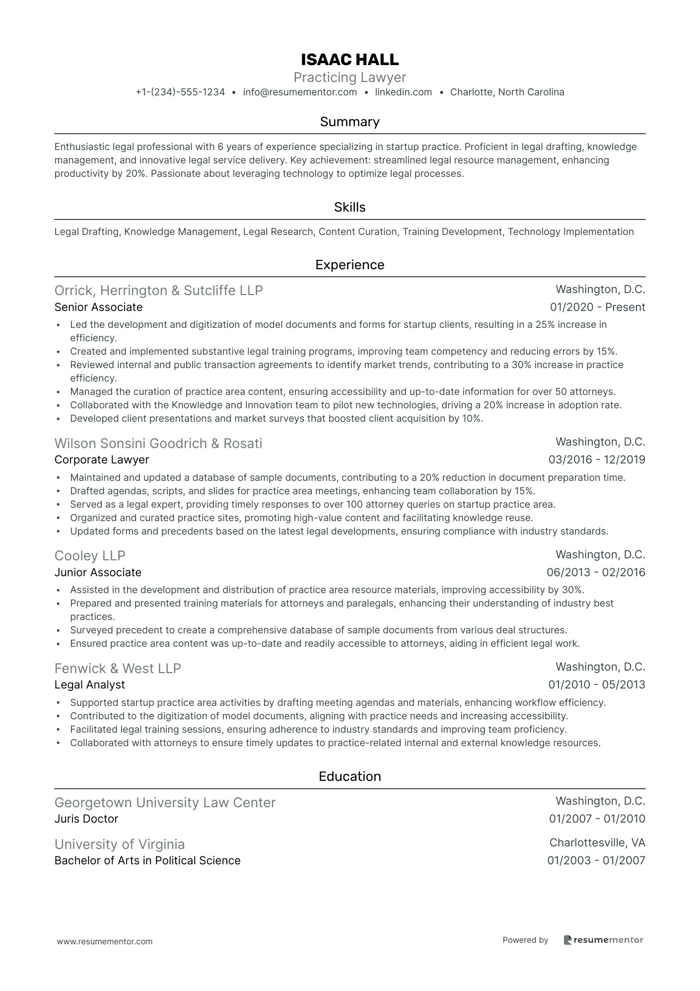 41 Lawyer Resume Examples To Get You Hired in 2024