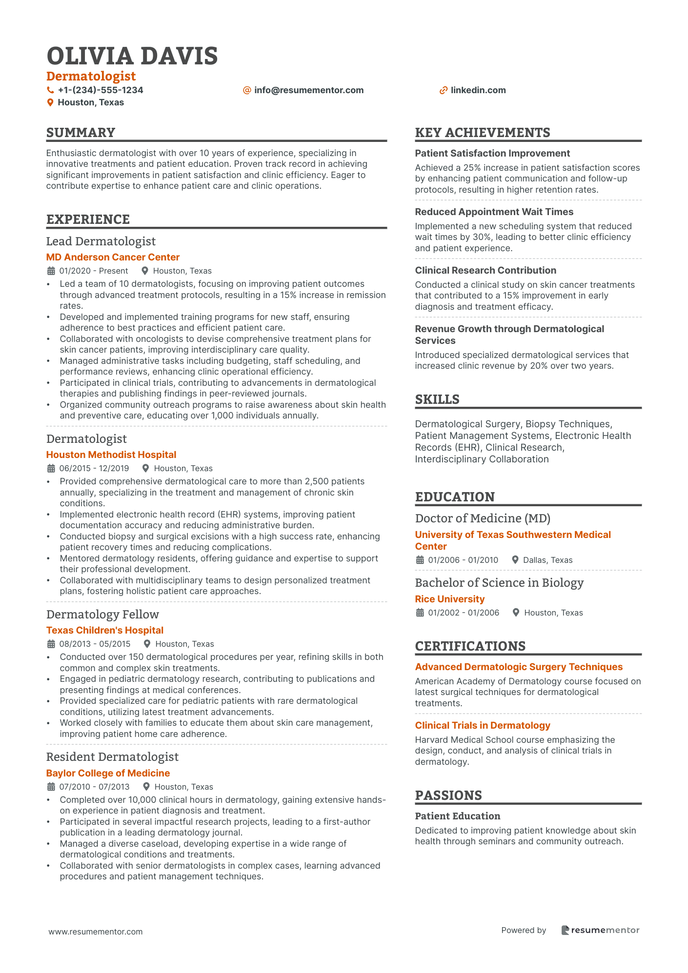 33 Doctor Resume Examples To Get You Hired in 2025