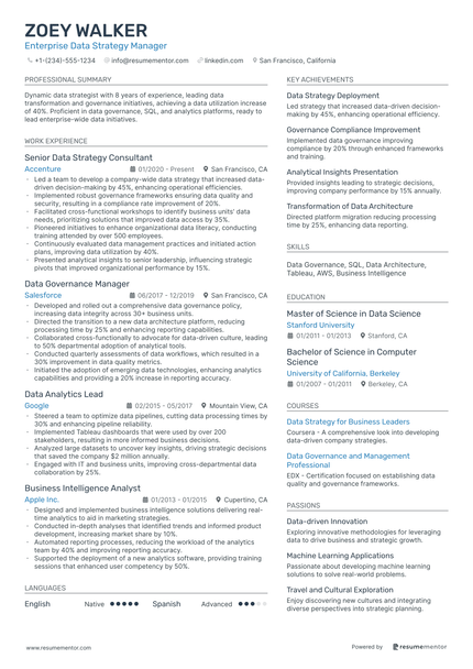 Data Manager Resume Example - Free to Edit ATS-Friendly PDF - 2025