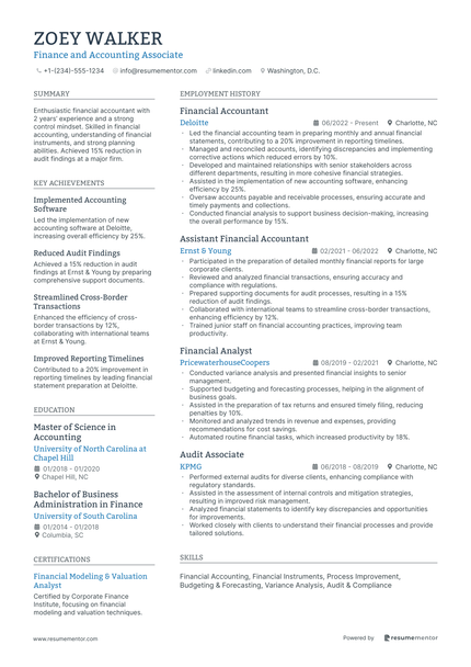 42 Finance Resume Examples To Get You Hired in 2025