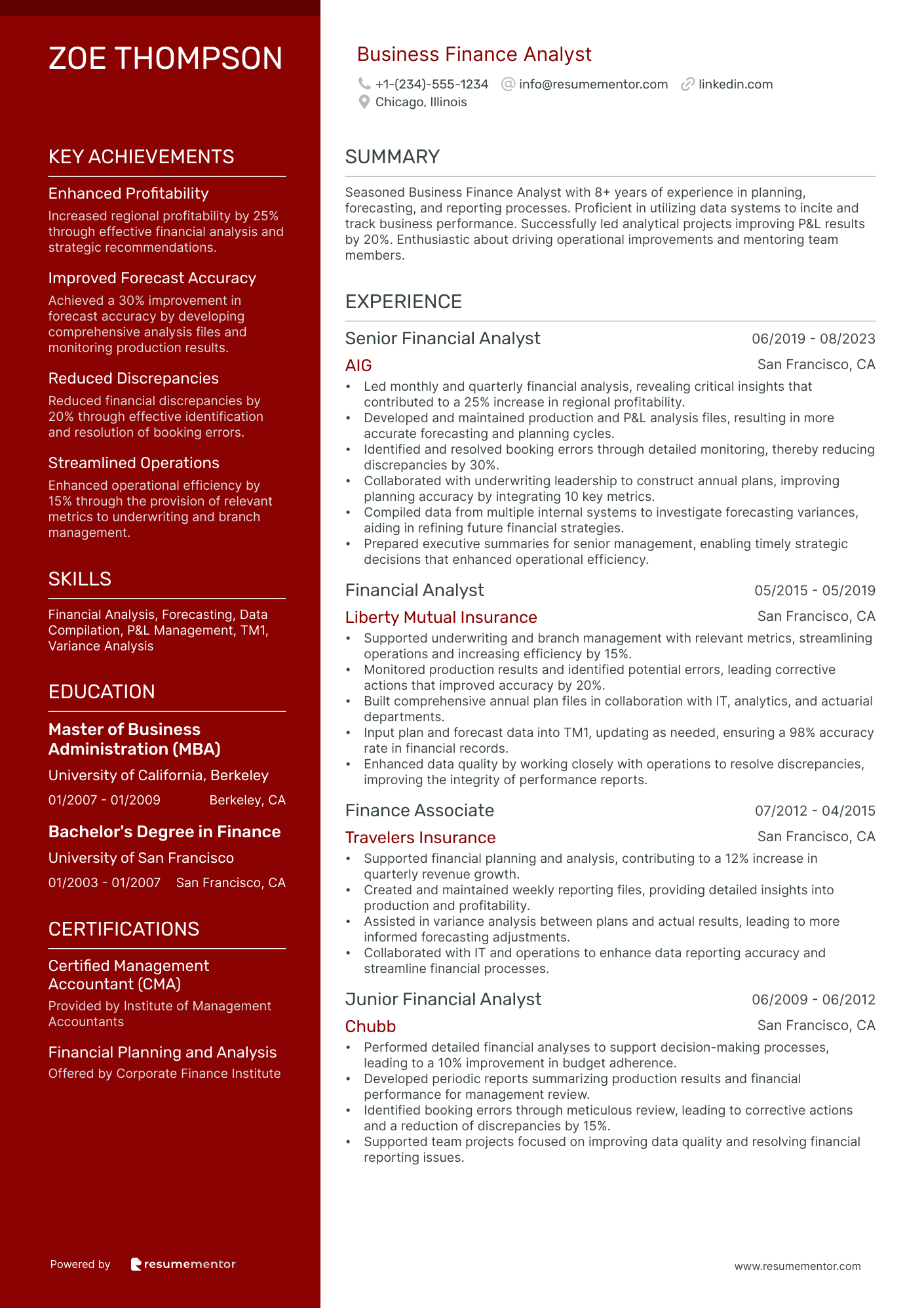 42 Finance Resume Examples To Get You Hired in 2025