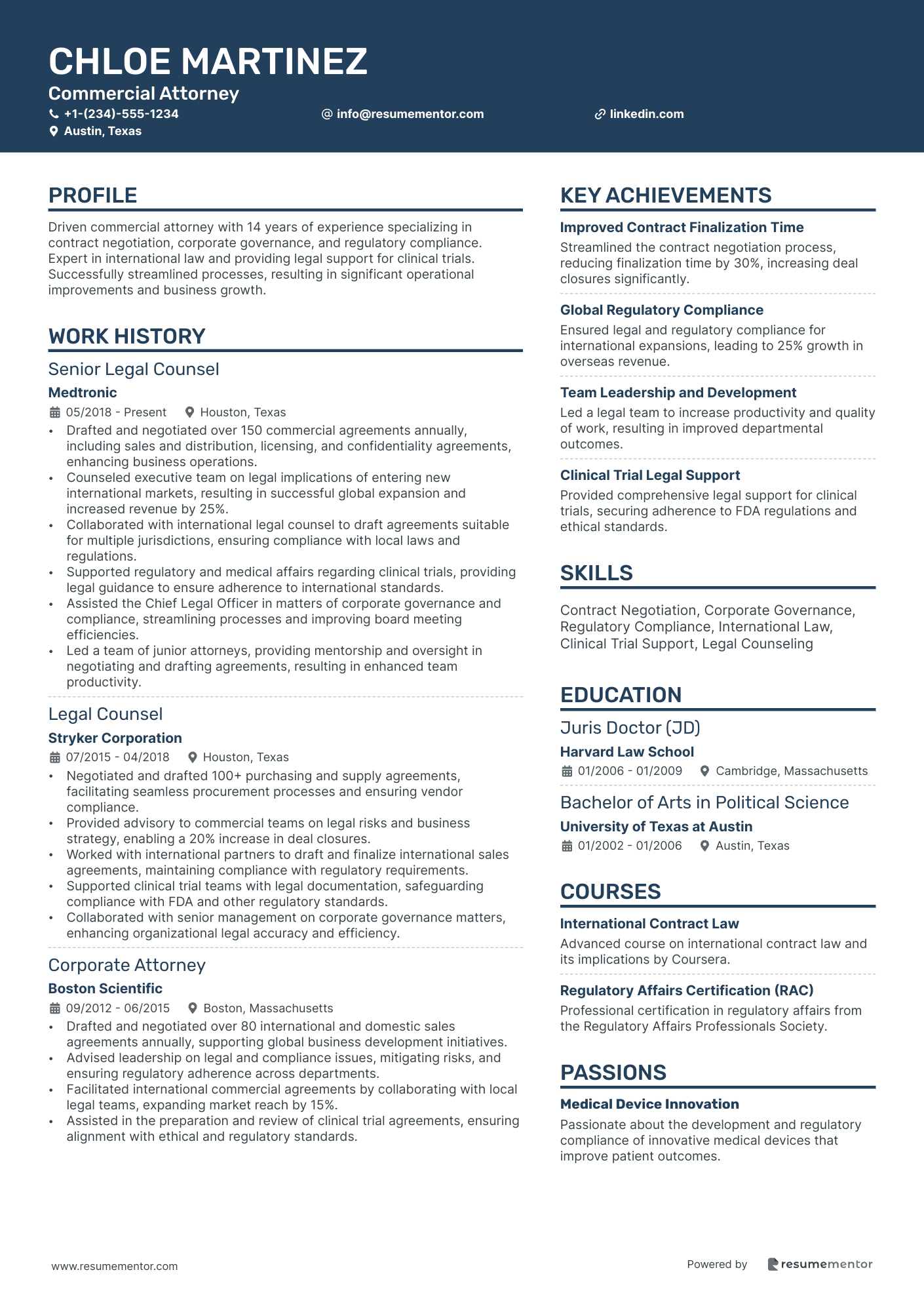 39 Attorney Resume Examples To Get You Hired in 2025