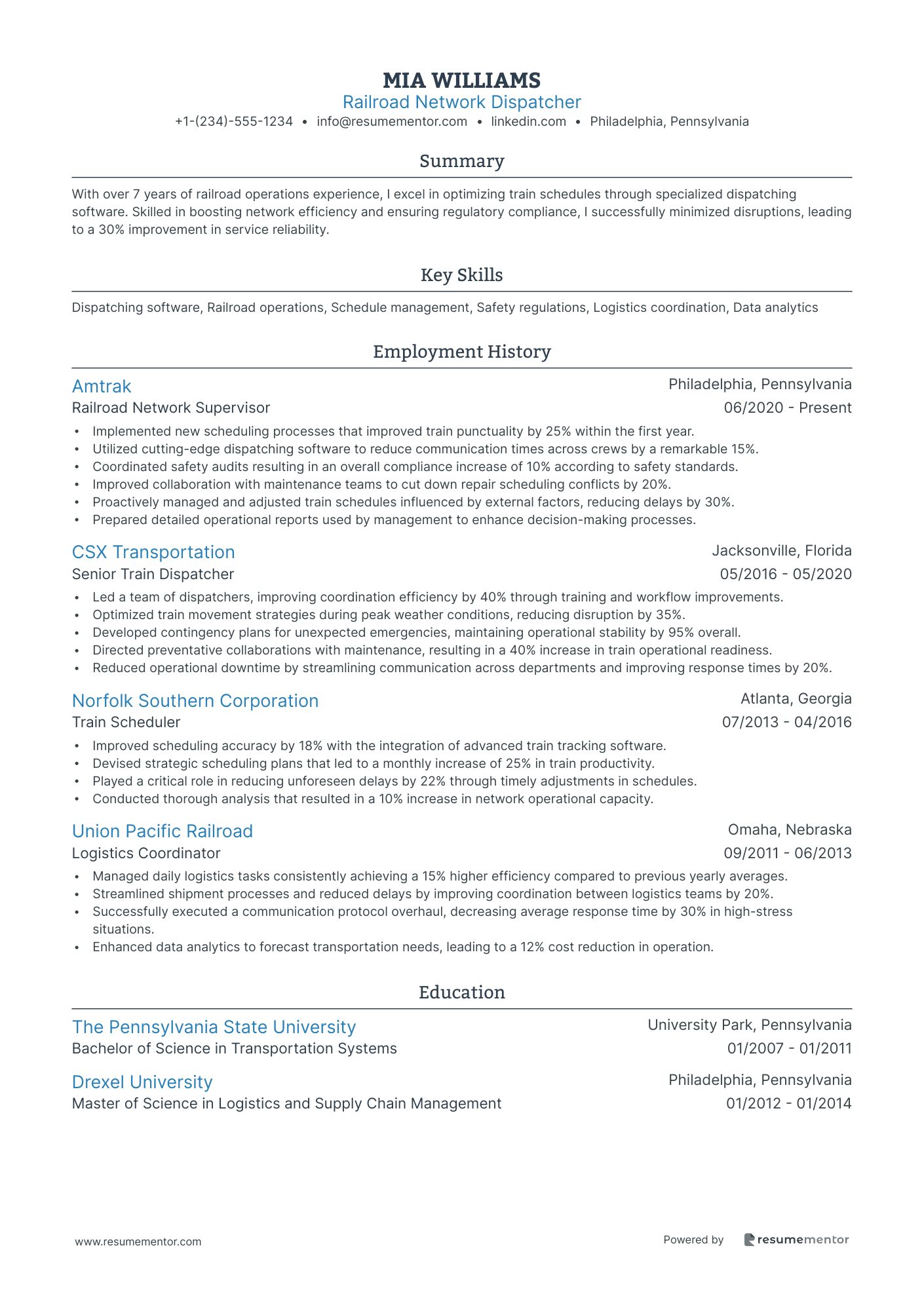 Dispatcher Resume Examples - Free to Edit ATS-Friendly PDF - 2025