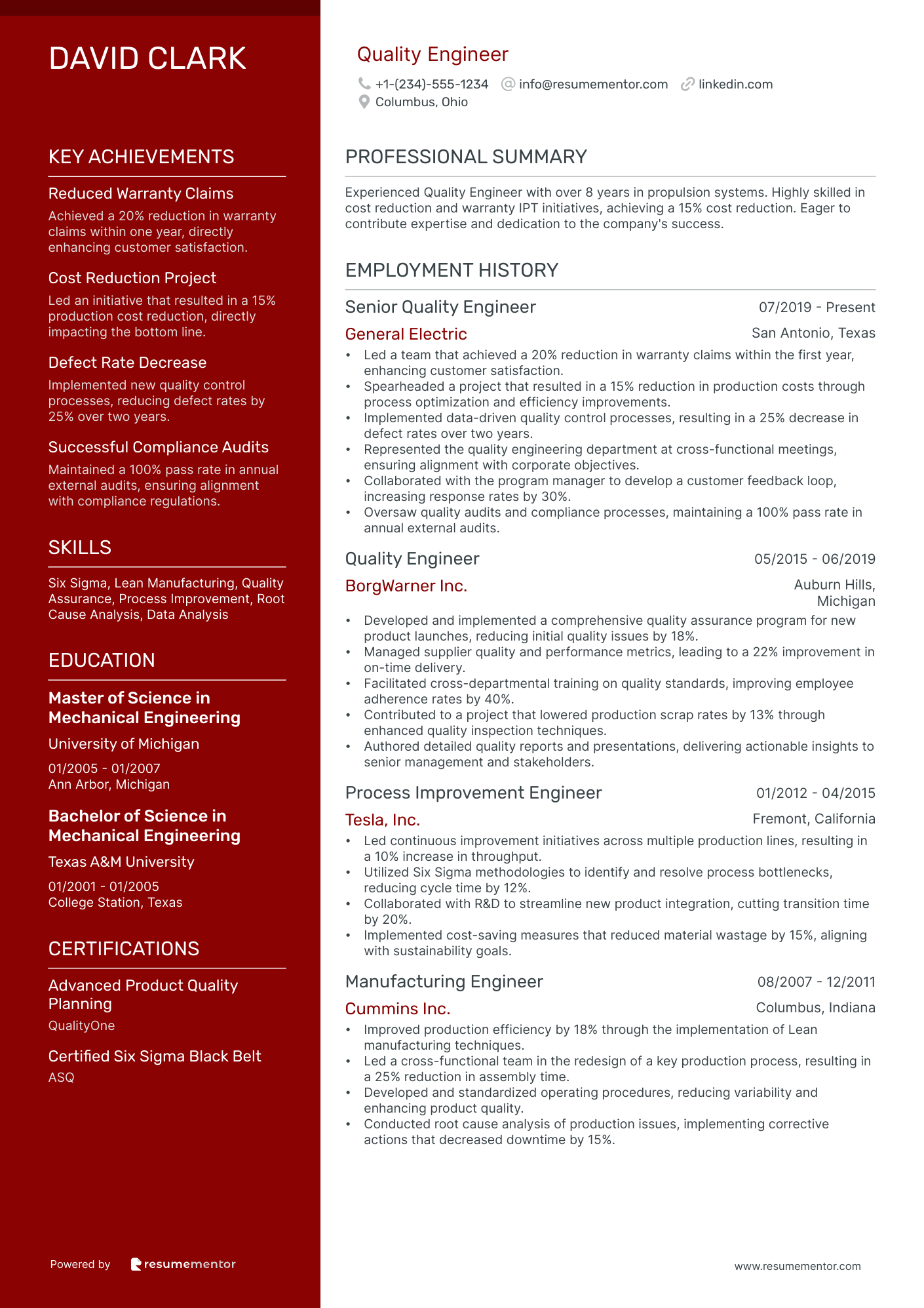 47 Engineering Resume Examples To Get You Hired in 2025