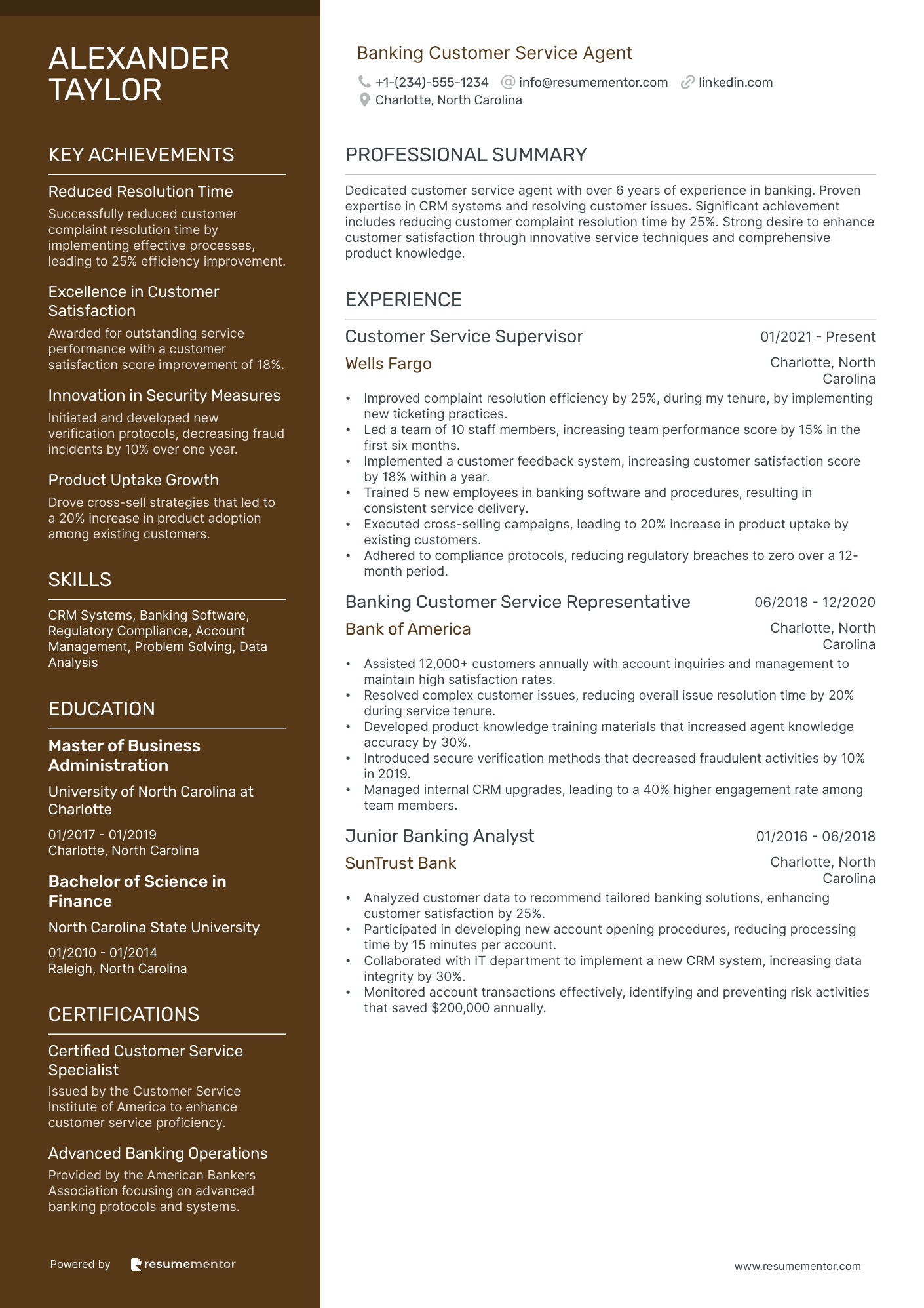 Customer Service Representative Resume Examples - Free to Edit ATS ...