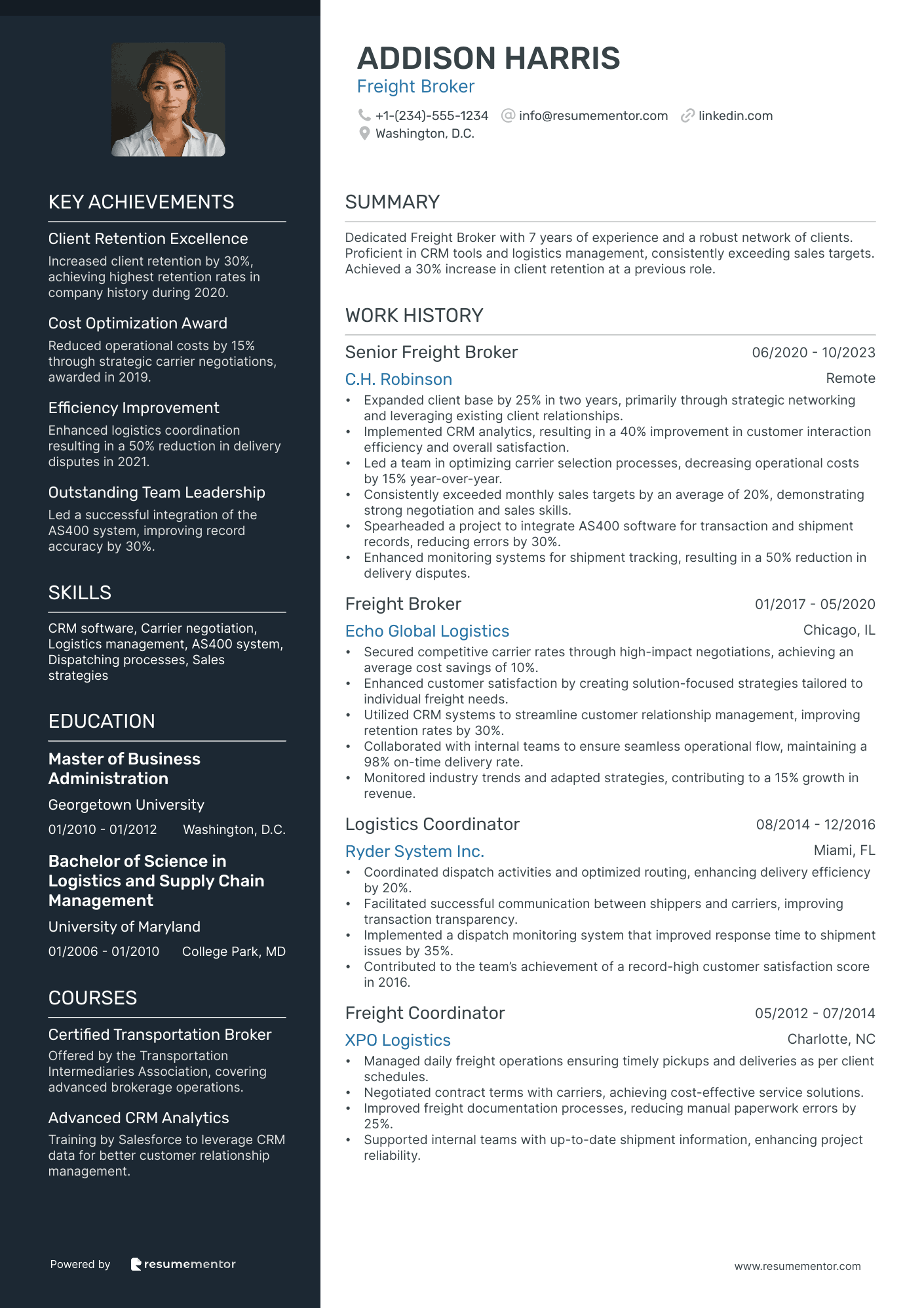 31 Logistics Resume Examples - Free to Edit ATS-Friendly PDF - 2025