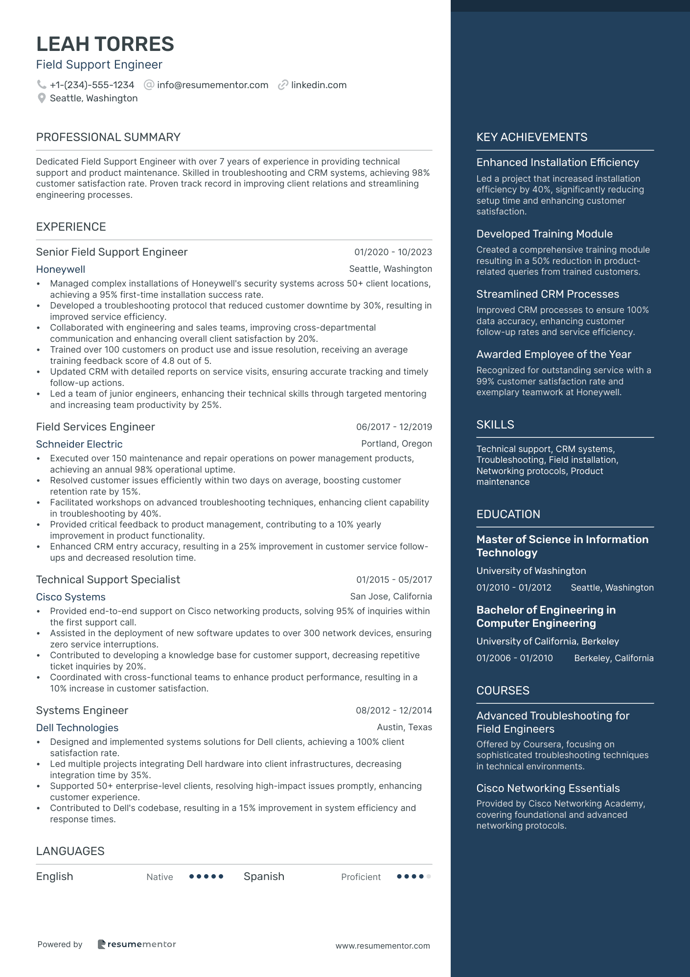 Support Engineer Resume Examples - Free to Edit ATS-Friendly PDF - 2025