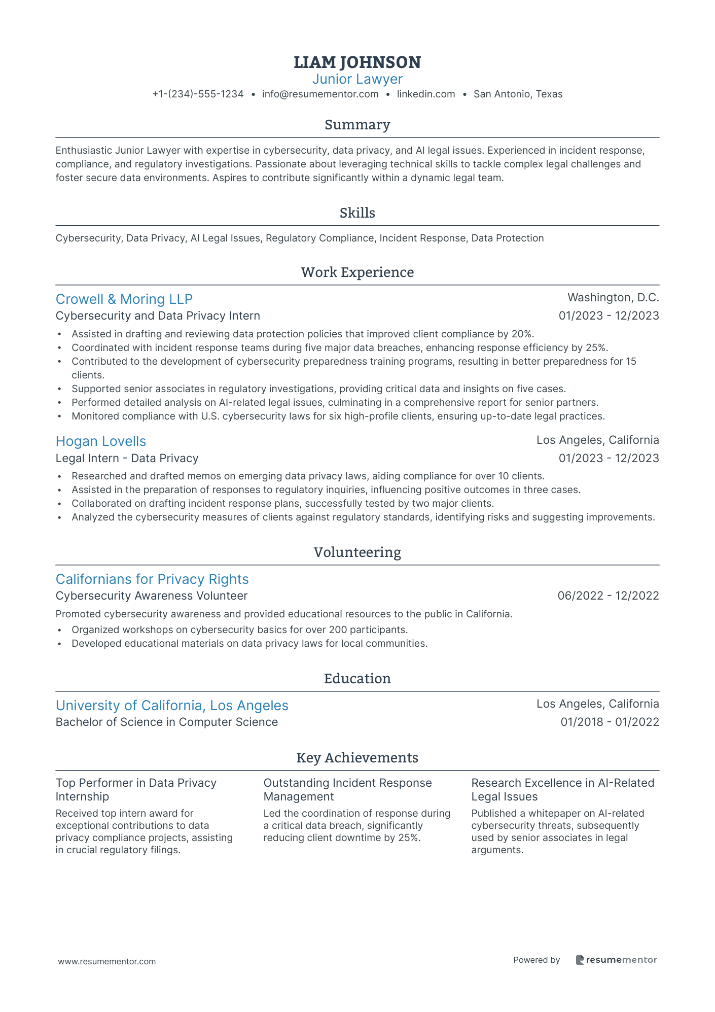 41 Lawyer Resume Examples To Get You Hired in 2024