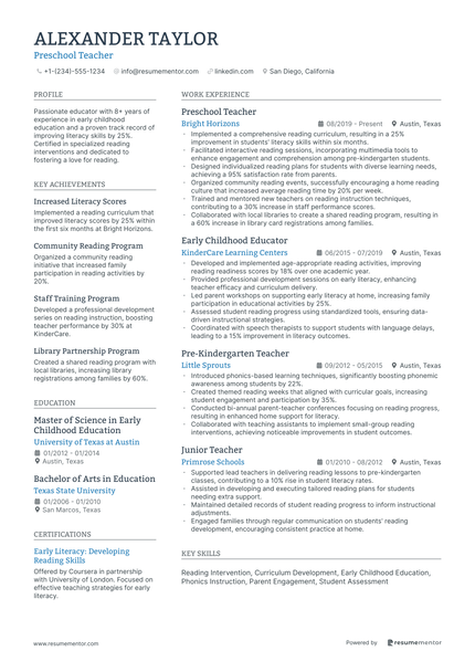 21 Teacher Resume Examples To Get You Hired in 2024