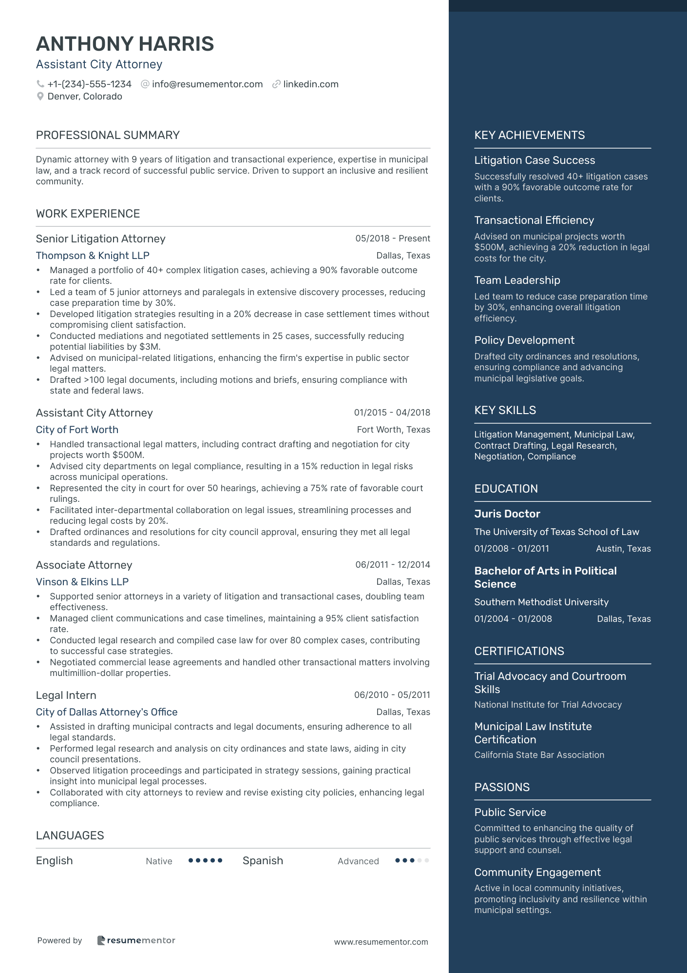 39 Attorney Resume Examples To Get You Hired in 2025