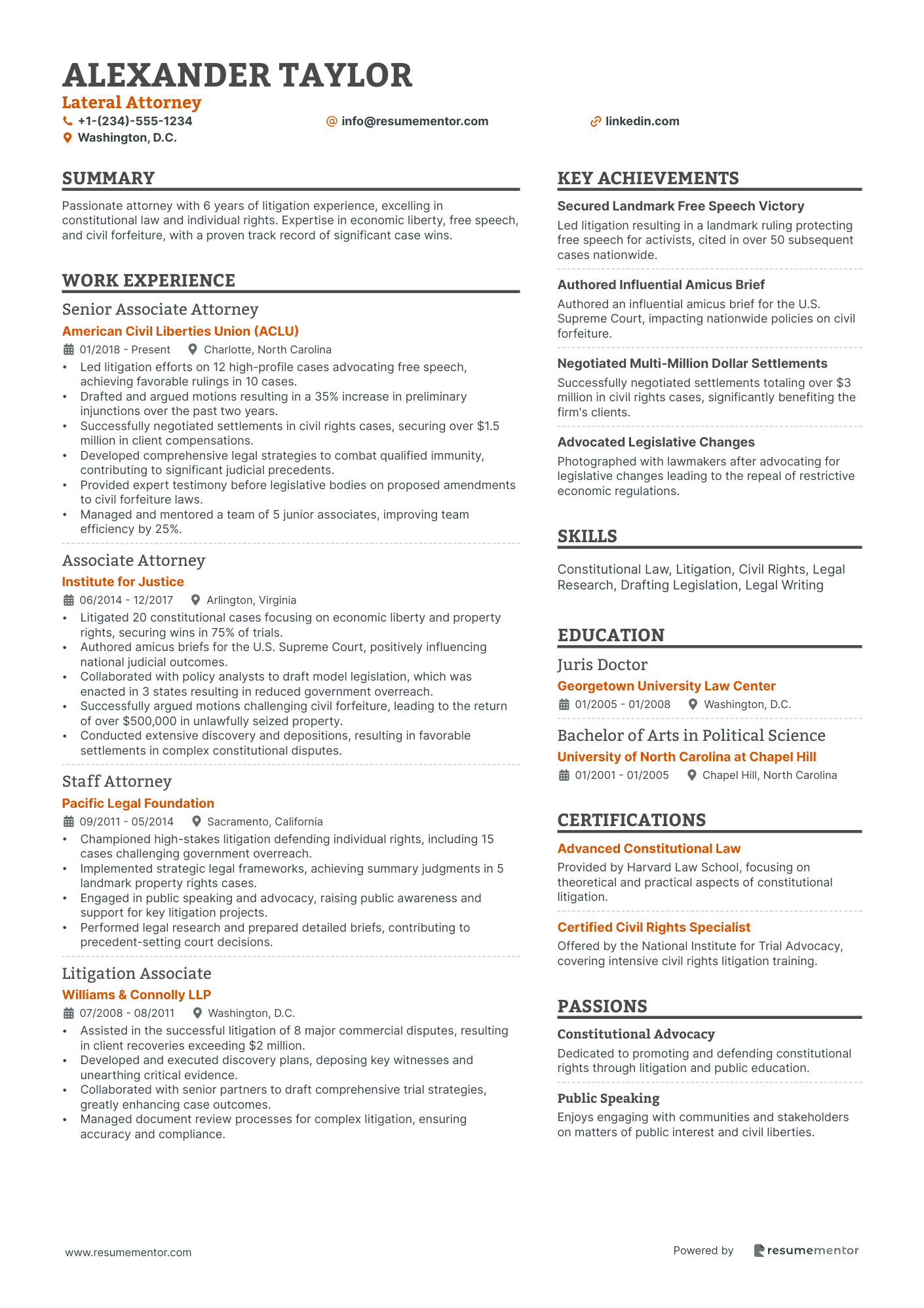 39 Attorney Resume Examples To Get You Hired in 2025