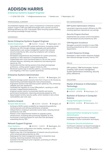 IT Support Engineer Resume Example - Free to Edit ATS-Friendly PDF - 2025
