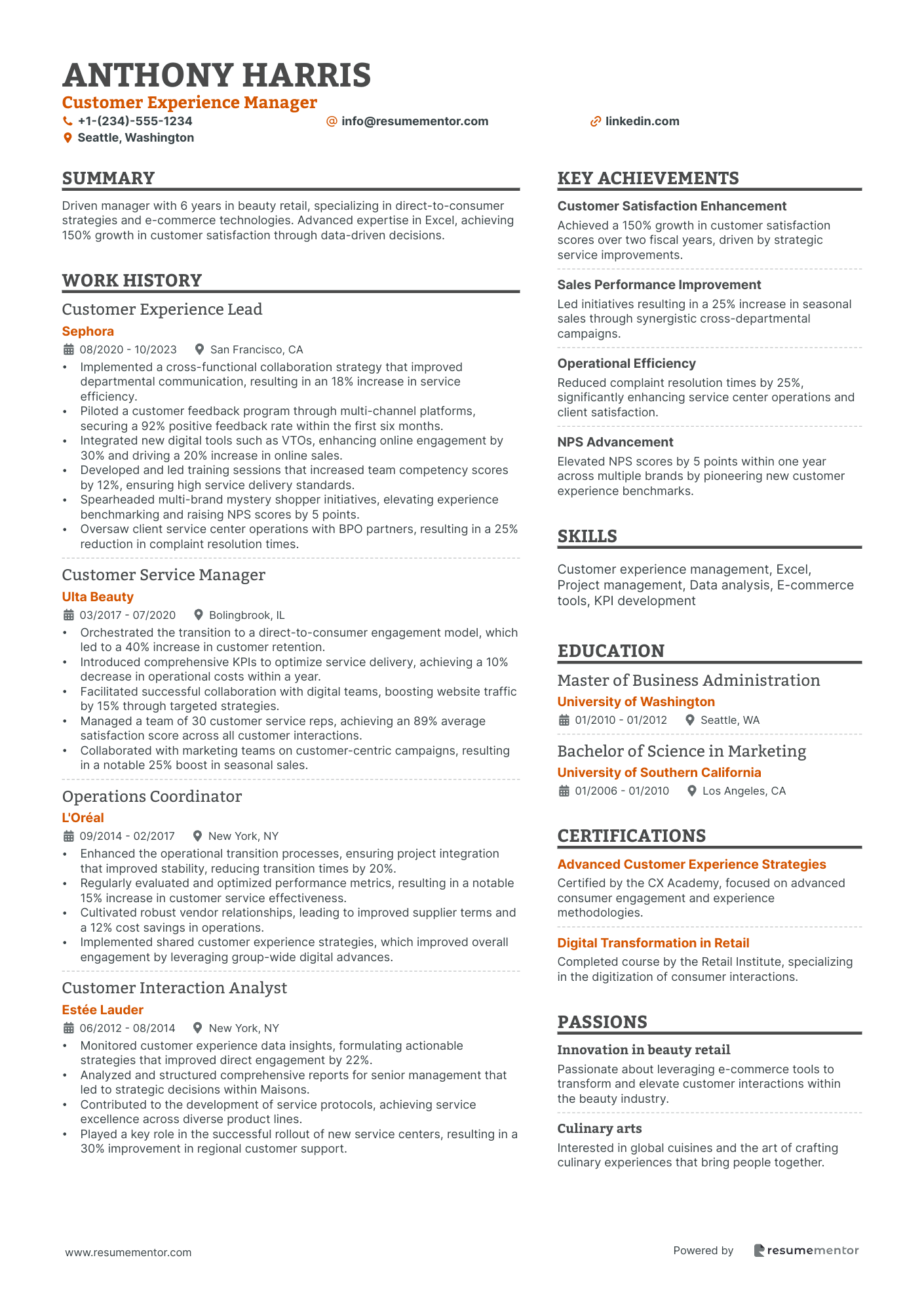31 Customer Service Resume Examples - Free to Edit ATS-Friendly PDF - 2025