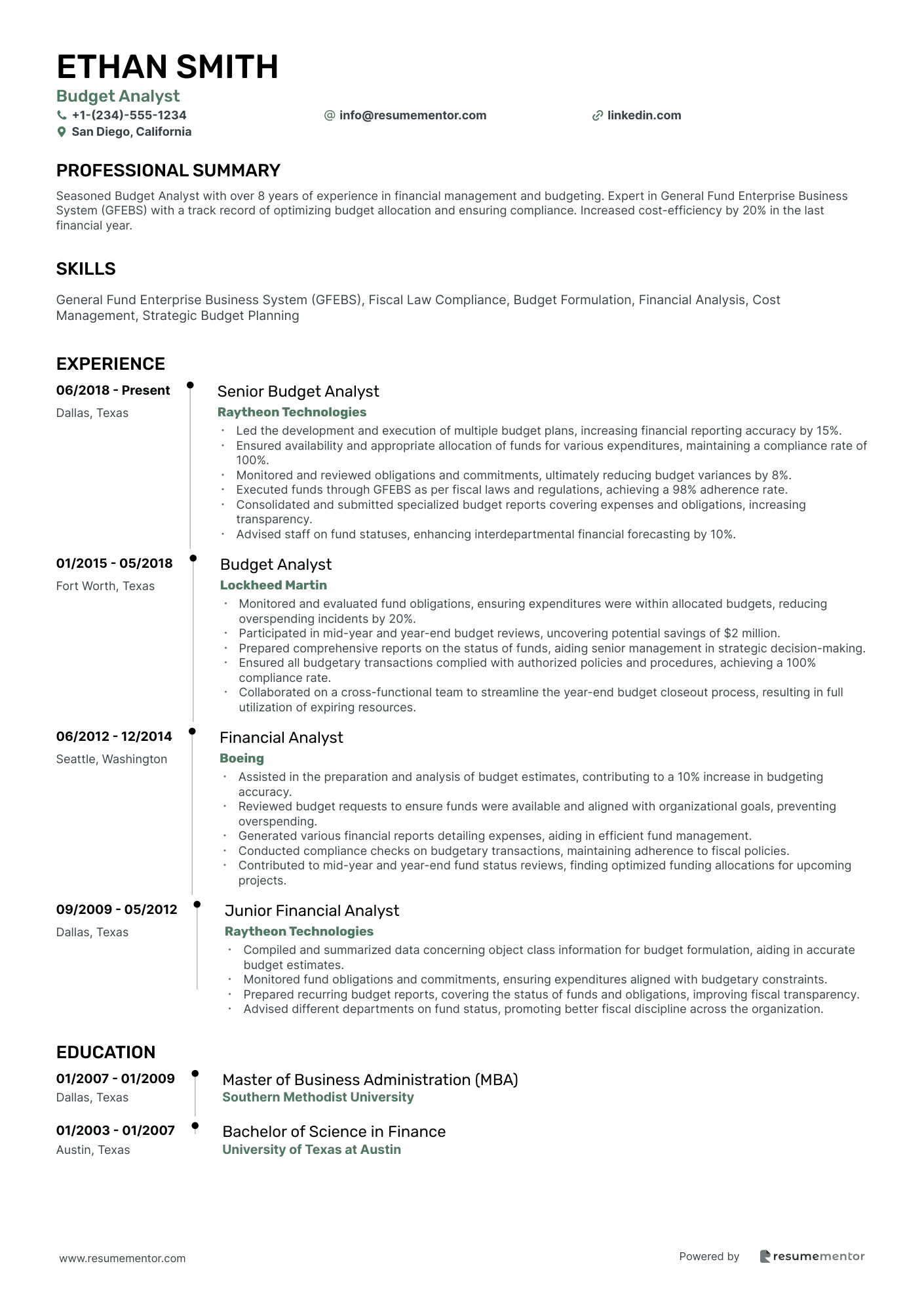 42 Finance Resume Examples To Get You Hired in 2024