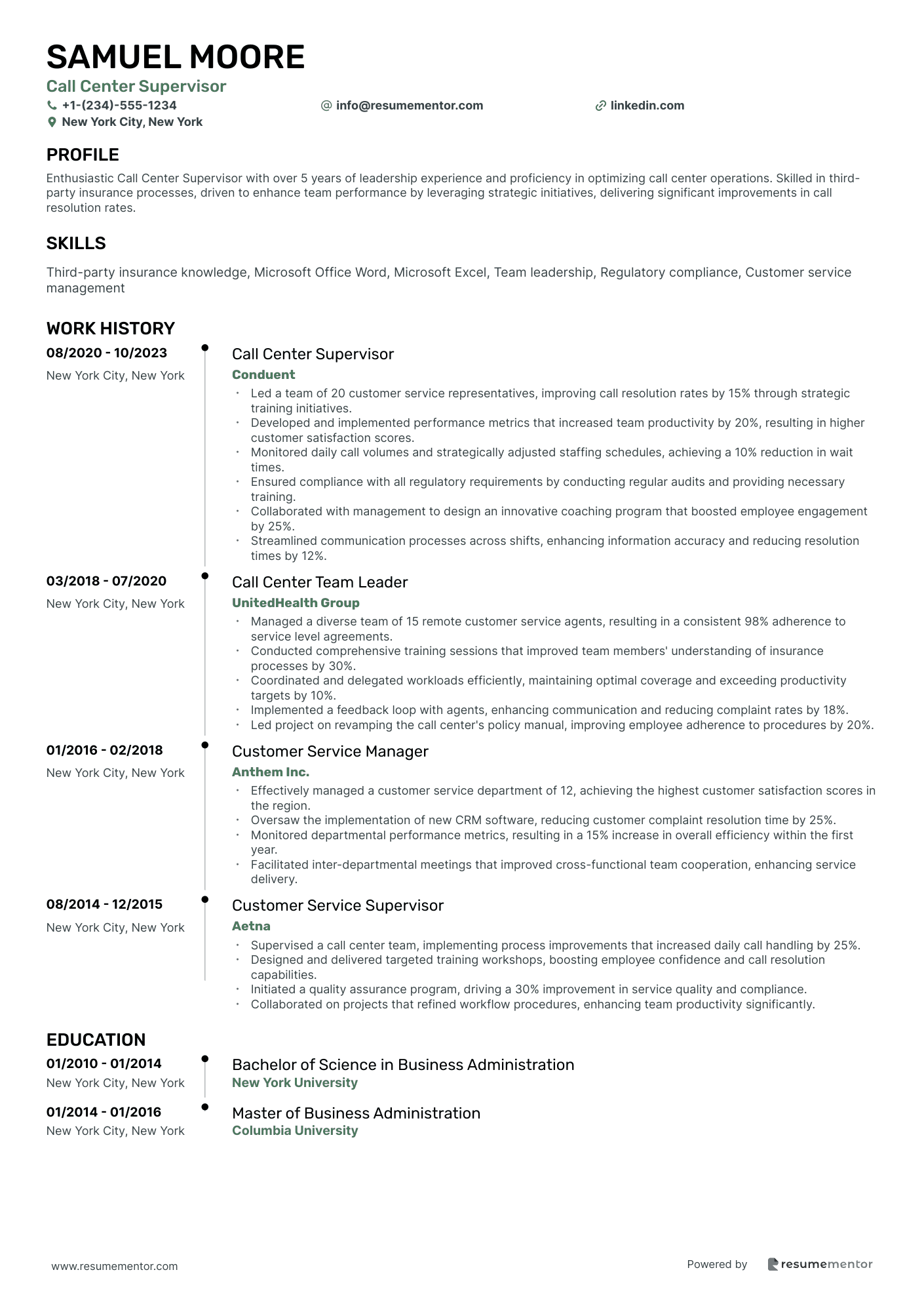 31 Customer Service Resume Examples - Free to Edit ATS-Friendly PDF - 2025