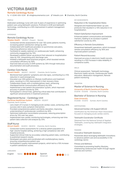 Remote Nurse Resume Examples To Get You Hired in 2025