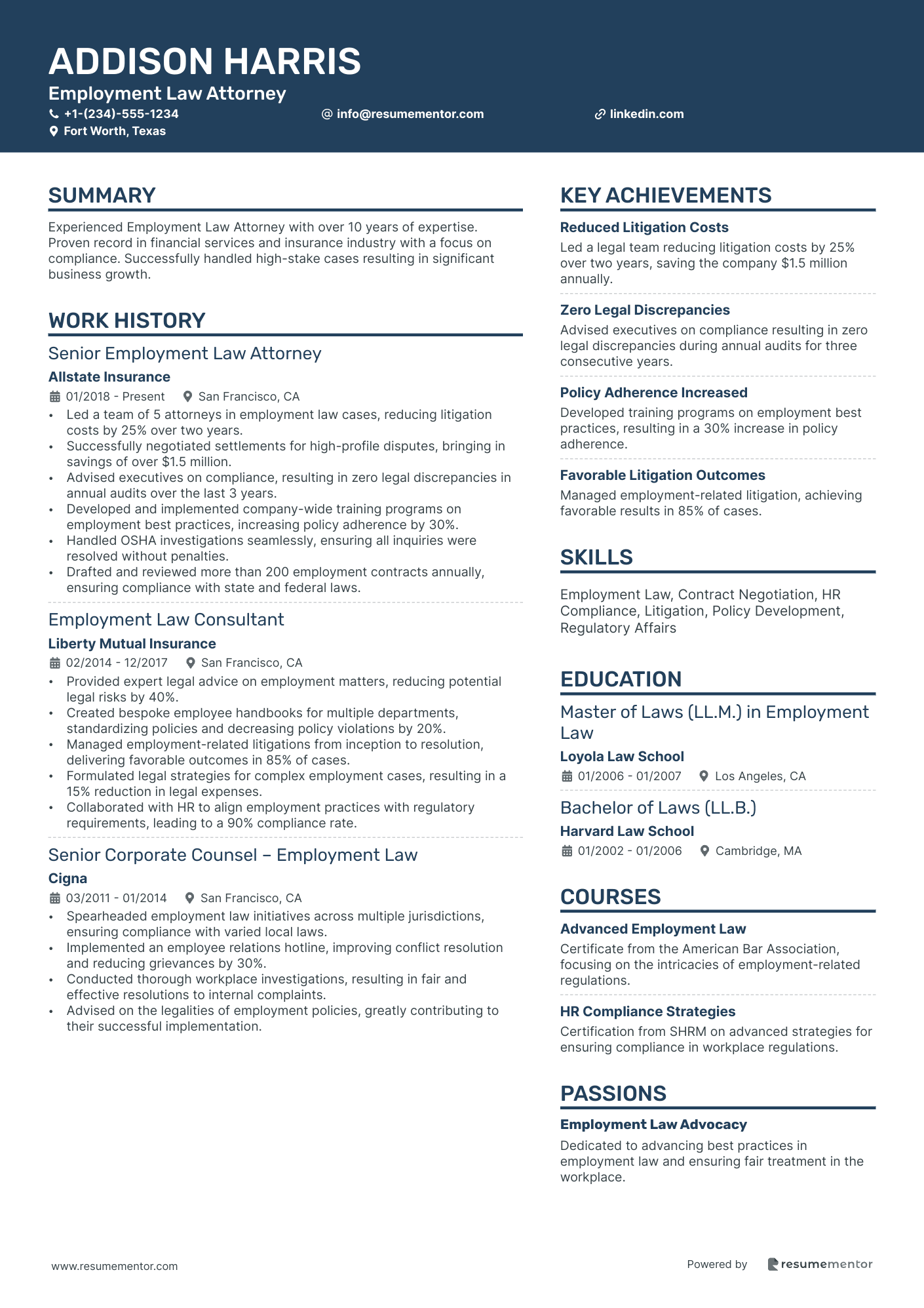 39 Attorney Resume Examples To Get You Hired in 2025
